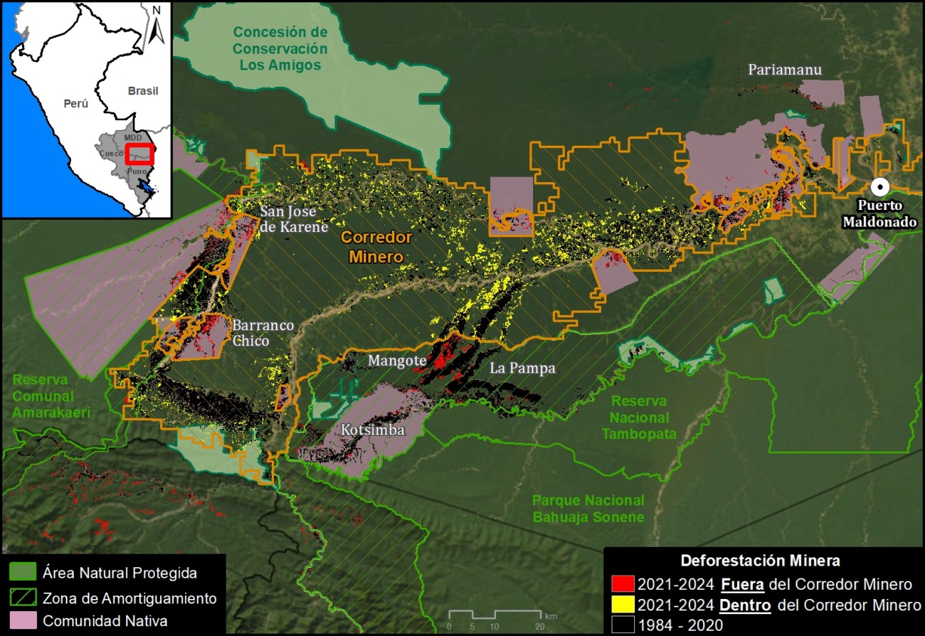 La mayor deforestación por minería en el sur es legal | Servindi ...
